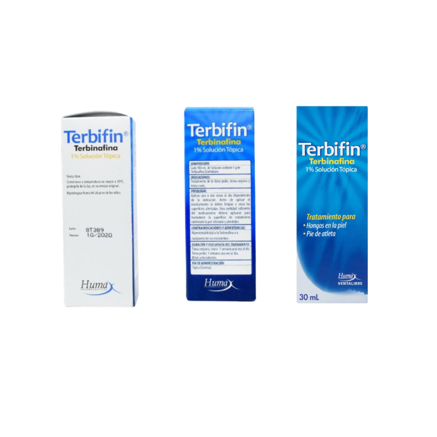 Terbifin spray (terbinafina) solucion 1% frasco x30 ml - Pedimed Colombia